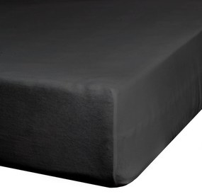 ELASTICKÉ JERSEY PROSTĚRADLO 200X220 CM, VÝŠKA 30 CM ČERNÁ