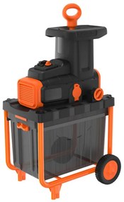 BLACK+DECKER Zahradní technika - Elektrický drtič větví 2800 W, objem 45 l BEGAS5800-QS