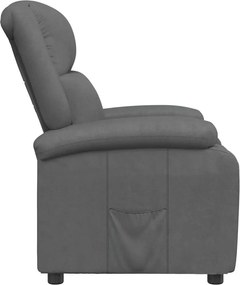 polohovací křeslo šedé umělá kůže 340172