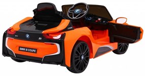 HračkyZaDobréKačky Elektrické autíčko BMW I8 LIFT oranžové