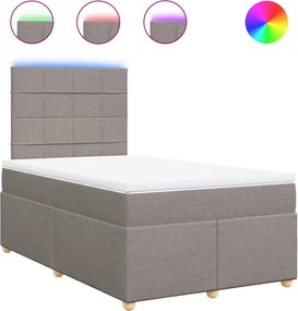 Box spring postel s matrací taupe 120x200 cm textil 3293551