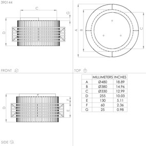 Eglo 390144 - Stropní svítidlo OLTAMAR 3xE27/40W/230V krémová