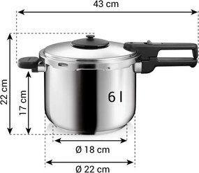 TESCOMA Tlakový hrnec GrandCHEF 6,0 l