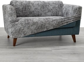 Bielastické potahy MARMO šedé relaxační křeslo (š. 70 - 90 cm)