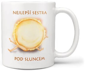 Hrnek Nejlepší sestra pod sluncem (Náplň hrníčku: Žádná)