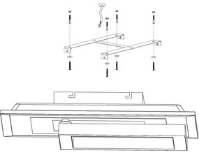 Eglo 99312 - LED RGB Stmívatelné stropní svítidlo SAVATAEILA-C LED/20W/230V
