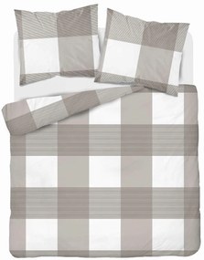 Detexpol Flanelové ložní prádlo 220x200 béžová kontrola 4944 B Flanel 2024