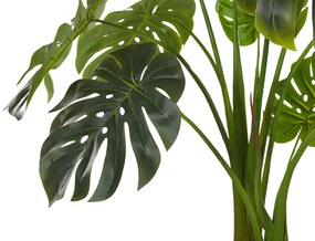 Umělá rostlina v květináči 113 cm MONSTERA PLANT Beliani