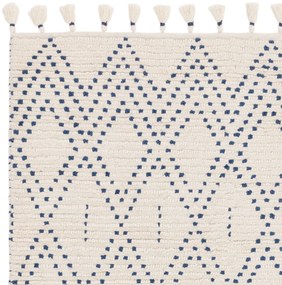Tribeca Design Kusový koberec Livan Cream Blue Diamond Rozměry: 160x230 cm