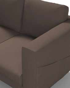 Potah na pohovku IKEA Norsborg 2-místná barva hnědá látka pletený vzor