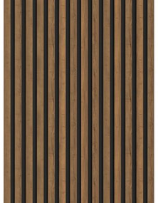 Mexen Lam-B nástěnné lamely 275 x 31,5 cm, deska HDF 4 mm, Mocca Dub - S100-275317-2812-074
