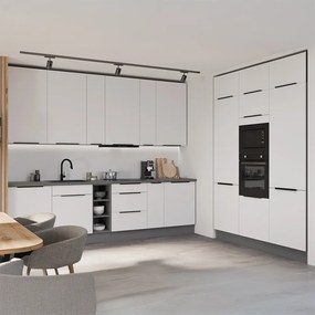 ARIA aw | dolní skříňka 80 ZL 1S dřezová | 80 cm | PREMIUM BOX | antracit/bílá