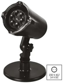 LED dekorativní projektor Pele vločky studená bílá II