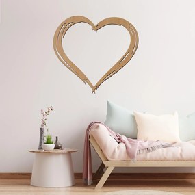 dřevo života Dřevěná dekorace srdce INK Barevný vzor: Bílá, Rozměry (cm): 20x18