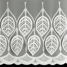 KRÁTKÁ ZÁCLONA NA PÁSCE NIRA 150X40 CM KRÉMOVÁ
