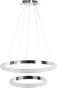 Toolight Toolight, LED závěsné osvětlení 63cm, 80W, G046-2CP, chromová, OSW-06314