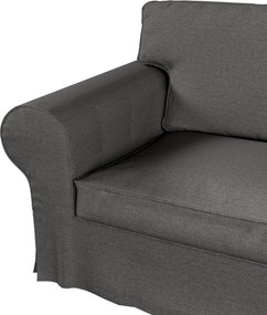 Potah na pohovku IKEA Ektorp 2-místná s lenoškou barva šedá látka pletený vzor