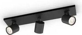 Philips Runner Bar černá / Stropní bodové svítidlo / 3x20W / 230V