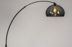Stojací oblouková lampa Adamo Deep Grey Smoke