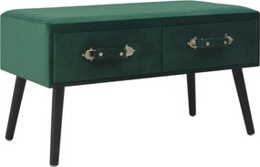 vidaXL Konferenční stolek 80 x 40 x 46 cm samet [247547] Barva: Zelená