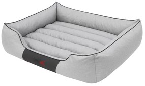 HobbyDog Pelíšek pro psa Comfort ekolen - světle šedý VELIKOST: L 65 x 50 cm (45 x 30 cm)