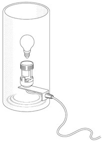Eglo 81827 - Stolní lampa GEO 1xE14/60W/230V