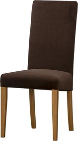 Casarredo - Komfort nábytek Dřevěná jídelní židle LUCERA, Carabu výběr barev, (2ks) | barva: szy-dub-medový,potah: carabu 110