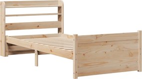 Rám postele s čelem 75 x 190 cm masivní borovice 3306746