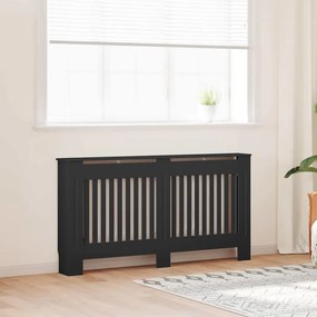 Kryt radiátoru 2 ks Černá 152 x 19 x 81,5 cm Kompozitní dřevo 3403232
