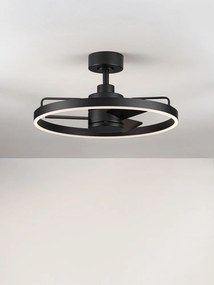 Matně černé kovové LED stmívatelné stropní svítidlo Lunair – Nova Luce