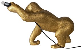 Zlatá stolní lampa ve tvaru opice - 43*19*30 cm E144