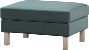 Potah na podnožku IKEA Karlstad barva zelená látka sametová