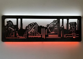Li-Go "Železárny" světelný RGBW obraz 230V 120x40 cm provedení povrchu: bílá