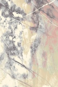 Kusový koberec vlněný Agnella Agnus Mokat Morski Abstraktní béžový Rozměr: 200x300 cm