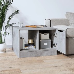 Konferenční stolek betonově šedý 50x50x36 cm kompozitní dřevo - Default Title