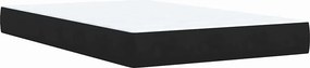 Box spring postel s matrací černá 120 x 190 cm samet 3285628