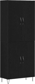 Vysoký bufet 2 ks Černý dub 69,5 x 34 x 180 cm Kompozitní dřevo 3333108