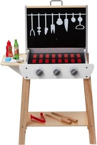 21 KS Dětský BBQ gril Hrací sada Dřevěný grilovací sada Předstírat zvuk