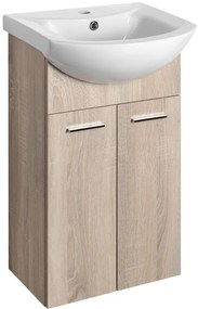 Aqualine ZOJA umyvadlová skříňka 42 x 74 x 25 cm dub platin 51144