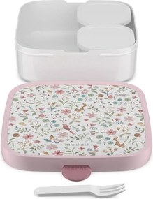 Bílý/růžový plastový dětský svačinový box Fairy Wonders – Mepal