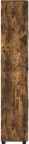 Vysoký bufet FLORIN 60 x 35 x 182 cm Kouřový dub 3397909