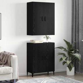 Vysoký bufet 2 ks Černý dub 69,5 x 34 x 180 cm Kompozitní dřevo 3394571