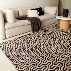 Tribeca Design Kusový koberec Radio Black Lattice Rozměry: 200x290 cm