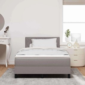 Postel s boxspringem s čelo Taupe 120 x 190 cm textil 3338752