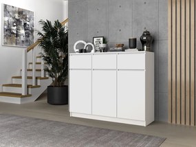 Komoda 3D3S 120 Bílý