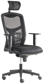 ALBA Ergonomická kancelářská židle PAMELA - černá síťovina