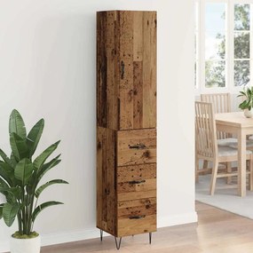 Vysoký bufet Staré dřevo 34,5 x 34 x 90 cm Kompozitní dřevo 3402723