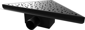 B-TRIANGL 20 Black Odtoková vpusť rohová
