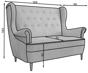 Pohovka Aros Materiál / Dekor: Solid 39