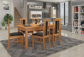 ADRK Furniture Sada stolu s židlemi RODOS 59 SE-ROD-59-A-B142